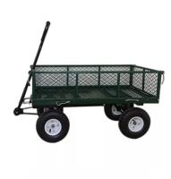 China Metal Heavy Duty Folding Steel Outdoor Beach Mesh Garden Tool Cart with Qingdao Port for sale