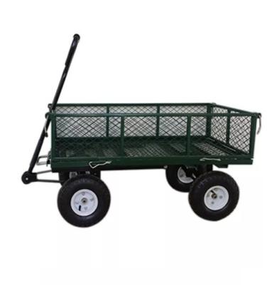 China Metal Heavy Duty Folding Steel Outdoor Beach Mesh Garden Tool Cart with Qingdao Port for sale
