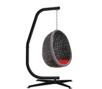 China Stable and Durable Hammock Chair Stand with 260KGS Weight Capacity Black Iron Material for sale