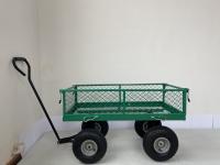 China Four-wheel Fire Wood Cart Heavy Duty Garden Cart for Heavy Load Firewood Transport for sale