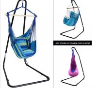 China Qingdao Port Hammock Chair Bracket Heavy Duty Steel Adjustable Height Customized Color for sale