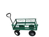 China Easy Removal Heavy Duty Lawn Yard Cart with Green Environmental Protection Powder Coating for sale