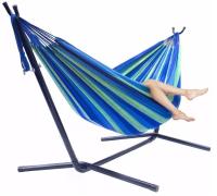 China Light Weight Portable Solid Canvas Hammock Stand for Outdoor Modern Outdoor Furniture for sale