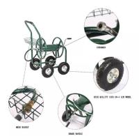 China Convenient Garden Hose Reel Cart easy Maintenance Hose Cart With Wheels for sale