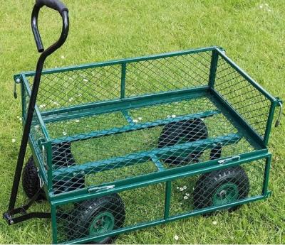 China Removable Side Meshes Heavy Duty Yard Wagon for Industrial Applications for sale