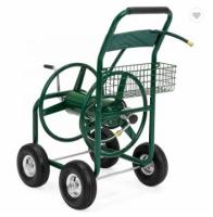 China Practical and Durable Heavy Duty Planting Yard Garden Water Hose Reel Cart with on Wheels for sale