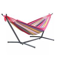 China Non-woven Fabric Canvas Hammock Bed Folding Double Hanging Nylon for Outdoor Hiking for sale