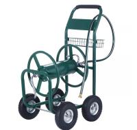 China Efficiently Heavy Duty Hose Reel Cart Water Flowers Outdoor 4 Wheel for sale