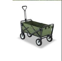 China Customised Foldable Wagon Cart Four Wheel Iron Platform Collapsible Utility Wagon for sale