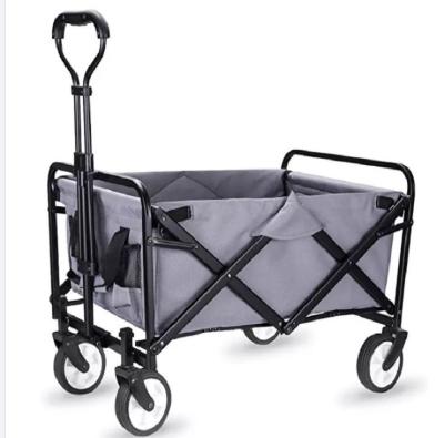 China Portable Foldable Wagon Cart Heavy Duty 150kg Beach Wagon Trolley With Four Wheel for sale