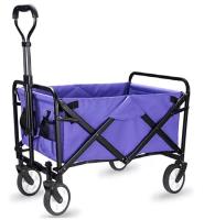 China Portable Foldable Wagon Cart Heavy Duty 150kg Beach Wagon Trolley With Four Wheel for sale