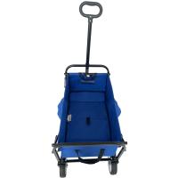 China Customized Foldable Wagon Cart Steel Folding Wagon With Practical Hand for sale