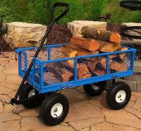China Collapsible Garden Cart with Iron Mesh Structure and Handle Heavy Duty Utility Wagon for sale