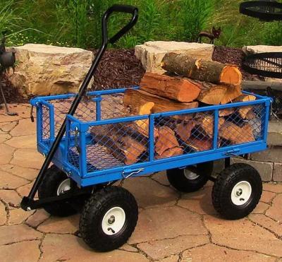 China Collapsible Garden Cart with Iron Mesh Structure and Handle Heavy Duty Utility Wagon for sale