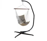 China Modern Design Metal Hanging Swing Chair With Stand Corrosion Protection for sale