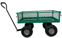 China Beige Portable Trolley Cart Great for Camping and Beach Mesh Structure for sale