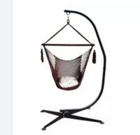 China Sturdy 300LBS Capacity Outdoor Garden Patio Hanging Chair Stand with Customized Color for sale