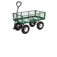 China Moving Mesh Steel Iron Garden Wagon Cart Acid Resistance Outdoor Folding Cart for sale