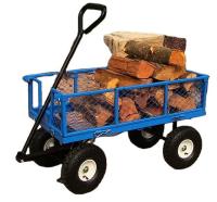 China Versatile Iron Four Wheel Garden Trolley Modern Style For Heavy Duty Work for sale