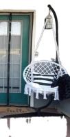 China Customized Color Heavy Duty C Shape Frame Hammock Stand with Modern Design and Sturdy for sale