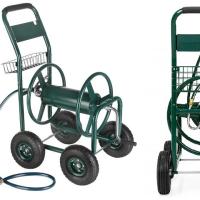 China 60*102*42.5 Dimension Portable Iron Garden Lawn Watering Sprayer Hose Reel Storage Cart for sale