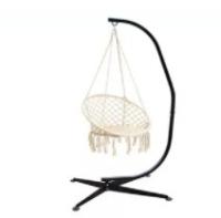 China Bedroom C Shape Metal Hanging Chair Stand Easy Installation And Maintenance for sale