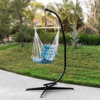 China Customized Color Porch Sky Cotton Rope Backyard Swing Chair 21.5kg Load Capacity for sale