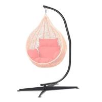 China Customized Color Porch Sky Cotton Rope Backyard Swing Chair 21.5kg Load Capacity for sale