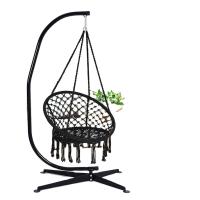 China Outdoor Sturdy C Frame Solid Steel Hammock Chair Stand for Modern Design and Comfort for sale
