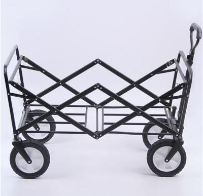 China 260KGS Weight Capacity Portable Mini Camping Wagon Cart Collapsible Steel Iron Material for sale