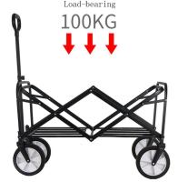 China 260KGS Weight Capacity Portable Mini Camping Wagon Cart Collapsible Steel Iron Material for sale