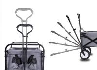 China 260KGS Weight Capacity Portable Mini Camping Wagon Cart Collapsible Steel Iron Material for sale