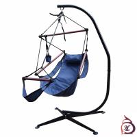 China Modern  GOURD Outdoor Hammock Chair Stand With Luxury Padded Cushion Max Weight 330 Lbs for sale