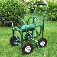 China Convenient Loading Basket Heavy Duty Garden Hose Reel Cart for Water Garden and Tools for sale