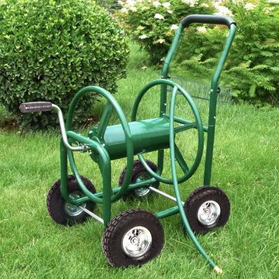 China Convenient Loading Basket Heavy Duty Garden Hose Reel Cart for Water Garden and Tools for sale