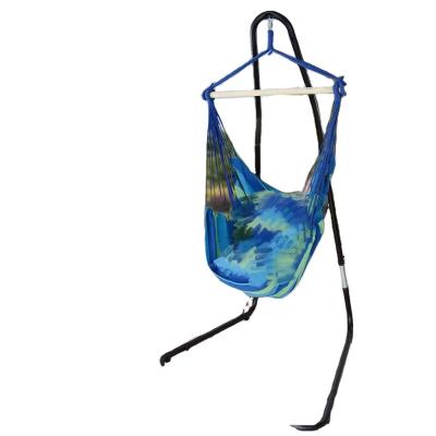 China Customizable Outdoor Furniture Adjustable Heavy Duty Hammock Chair Steel Stand L Shape for sale