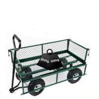 China High Bearing Metal Garden Wagon Cart Trolley With 4 Wheels in Market 86*46*85 Dimension for sale