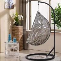 China Summer Easy Collapsible Porch Hammock Swing Egg Chair With Frame And Cushion for sale