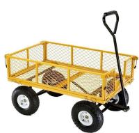 China 86*46*85 Dimension Garden Wagon Cart Easy Storage Metal Yard Cart Sapce Saving for sale