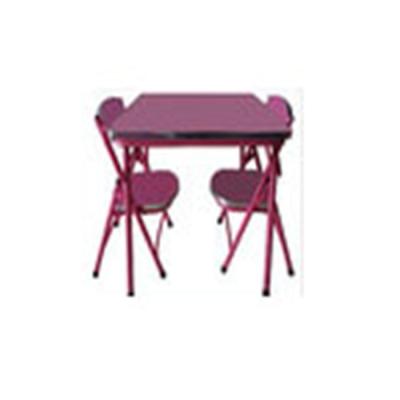 China Kids Study Folding Table and Chair Set Metal Construction for Convenient Storage for sale