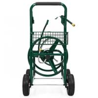 China Stainless Steel Garden Water Hose Reel Cart 500KGS Weight Capacity for Iron Gardening for sale