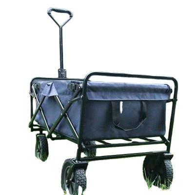 China Green Steel Custom Logo Outbiard Cart Folding Trolley with 260KGS Weight Capacity for sale
