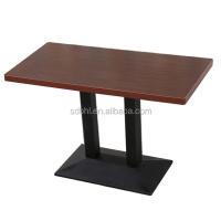 China Customized Fast Food Restaurant Table with Modern Design in Antique Finish for sale