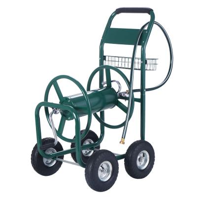 China Tools Heavy Duty Portable Garden Lawn Water Hose Reel Storage Cart Four-wheel for Tools for sale