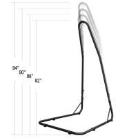 China Easy Collapsible Adjustable Heavy Duty Hammock Chair Steel Stand L Shape Modern Design Style for sale