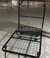 China Moveable Single Folding Bed Metal Folded Yes Mail Packing Y Hotel Extra Bed for sale