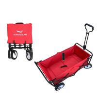 China Outdoor Collapsible Folding Four-wheel Wagon Cart for Heavy Duty Utility and Garden for sale