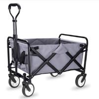 China 86*46*85 Dimension Green Portable Camping Wagon Foldable Carry Trolley for Picnic and Garden for sale
