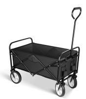 China Supermarket Carrito Plegable with Heavy Duty Steel Construction and Four-wheel Design for sale