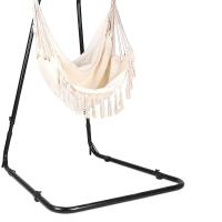China Qingdao Port Adjustable Modern Curved Hammock Chair Swing Stand for Indoor and Outdoor for sale